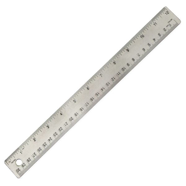 12 Stainless Steel Ruler W/Cork – Stone Art Supply