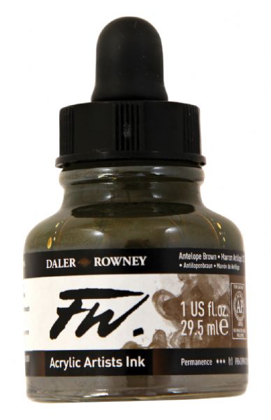 Liquid Artists' Acrylic Ink 1 oz. Antelope Brown – Stone Art Supply