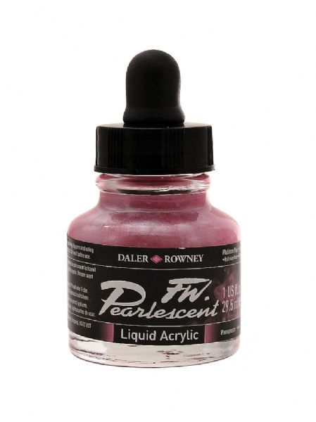 Pearlescent Liquid Acrylic Ink 1 oz. Platinum Pink – Stone Art Supply