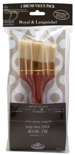 Angular Bone Taklon Brush Set – Stone Art Supply