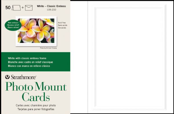 Embossed Photo Mount Cards 50-Pack – Stone Art Supply